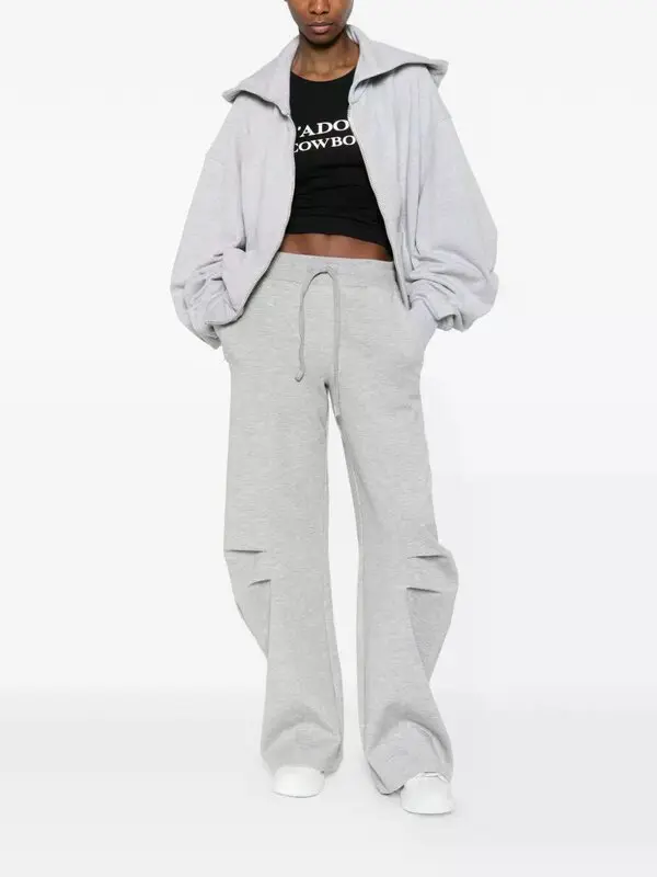 Patrizia Pepe Oversized Fleece Track Pants - Grey