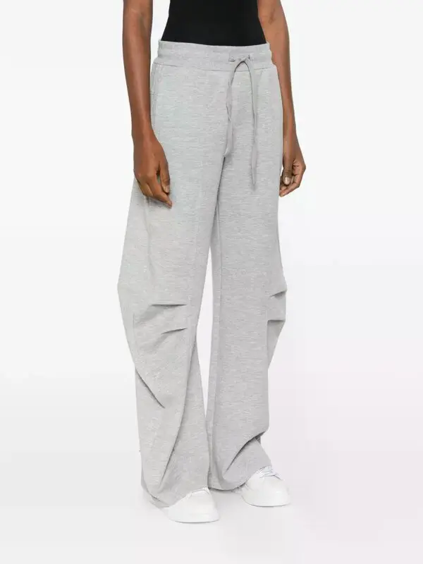 Patrizia Pepe Oversized Fleece Track Pants - Grey