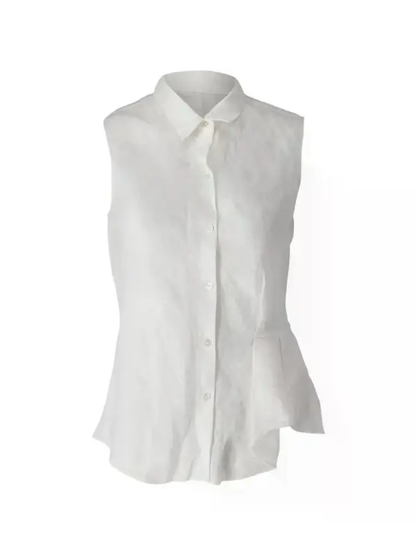 Theory Ruffled Sleeveless Blouse