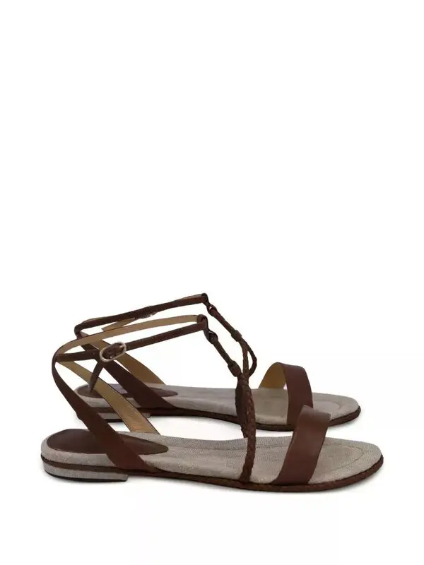 ALEXANDRE BIRMAN Braided-strap Flat Sandals
