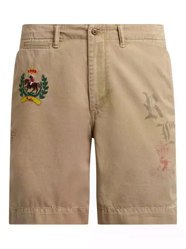 Polo Ralph Lauren Embroidered Shorts - Neutrals