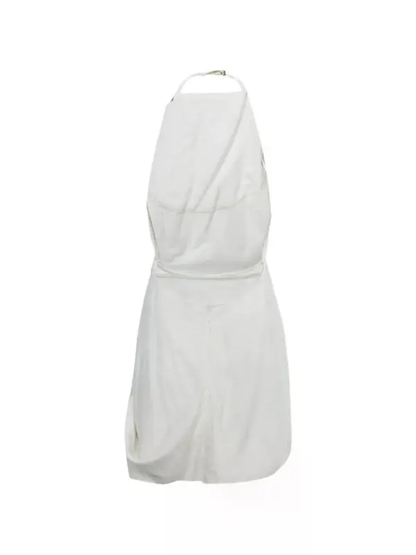 Jacquemus Halterneck Draped Mini Dress