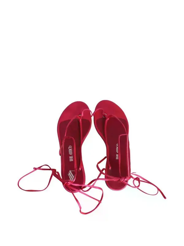 Attico Kika Lace-up Sandals - Pink