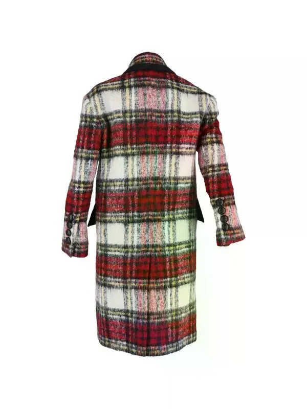 Burberry Plaid Double-breasted Coat