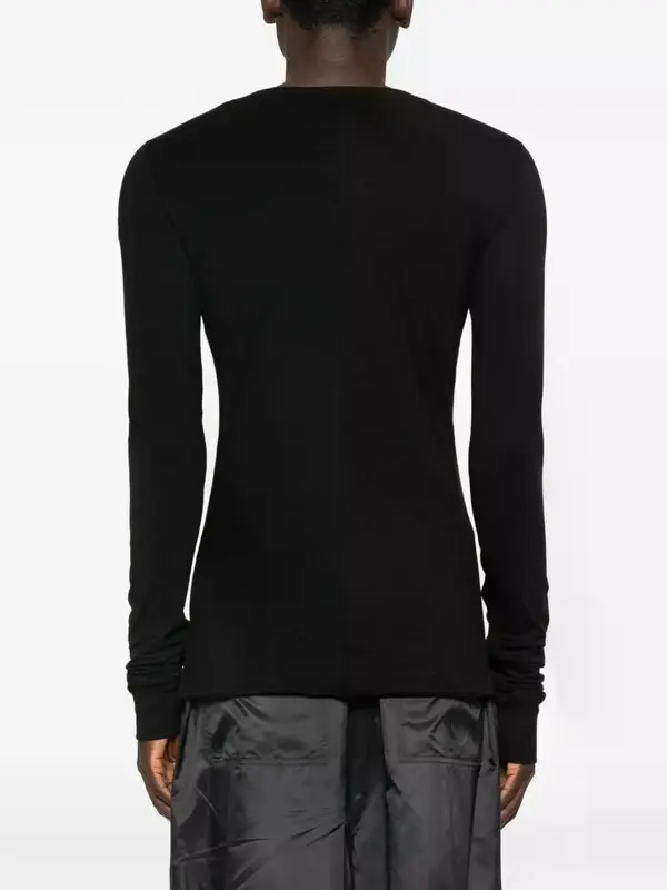 Moncler Cotton Long Sleeve Crew Neck T-shirt
