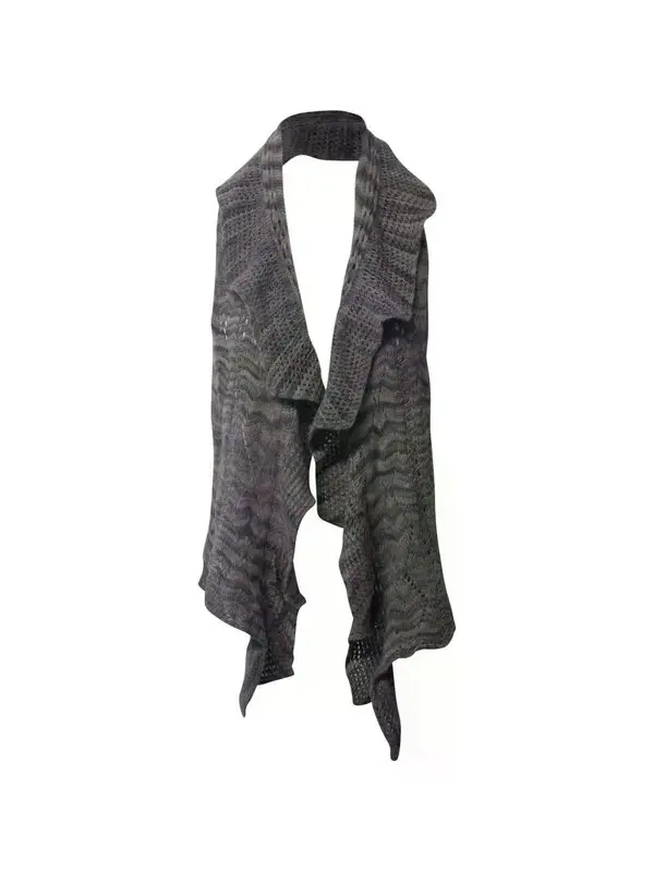 Missoni Ruffled Knitted Scarf - Grey