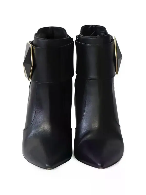 NICHOLAS KIRKWOOD Hexagon Leather Ankle Boots