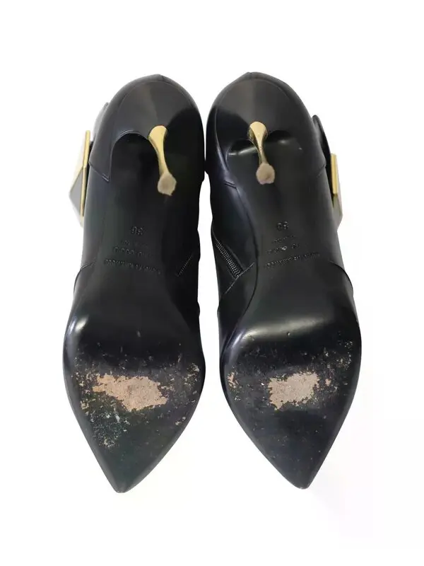 NICHOLAS KIRKWOOD Hexagon Leather Ankle Boots
