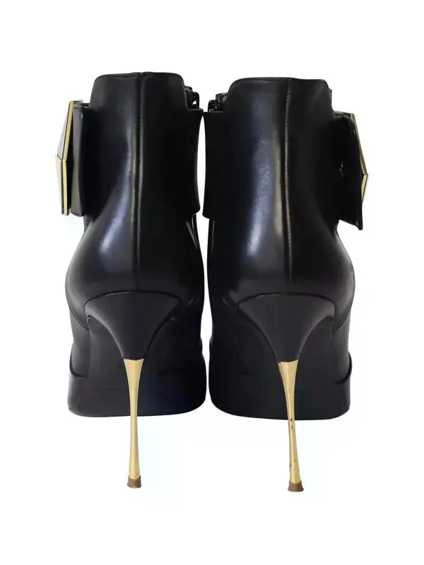 NICHOLAS KIRKWOOD Hexagon Leather Ankle Boots