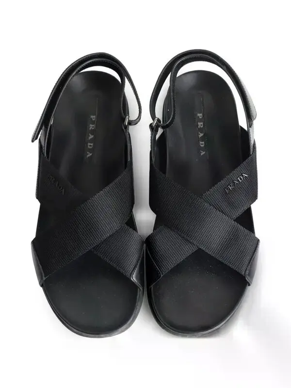 Prada Crisscross-strap Sandals