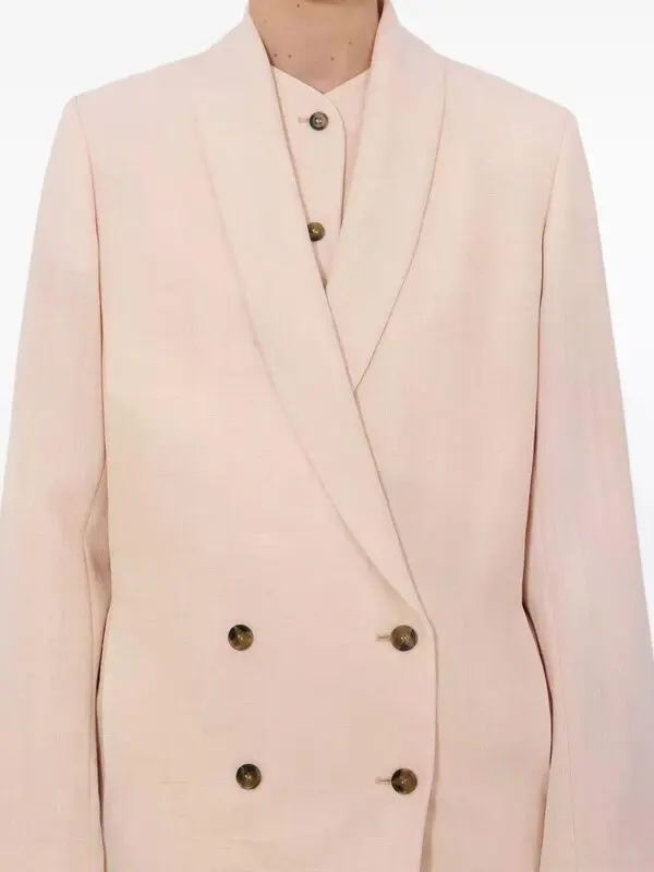 Loulou De Saison Minka Double-breasted Blazer - Pink