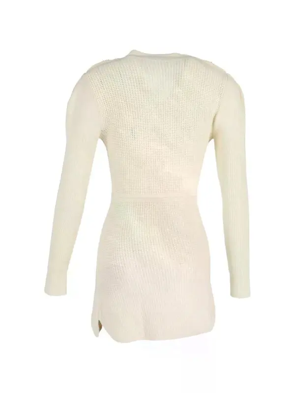 SELF-PORTRAIT Cut-out Ribbed Mini Dress
