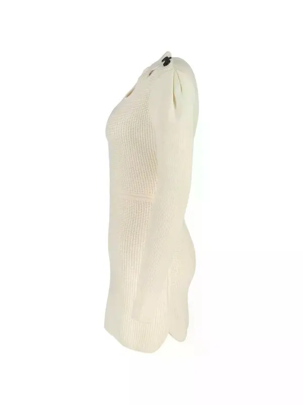 SELF-PORTRAIT Cut-out Ribbed Mini Dress