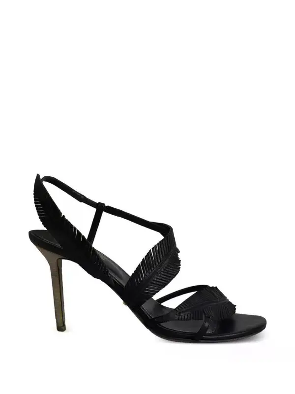 SERGIO ROSSI Leaf Strap Stiletto Sandals