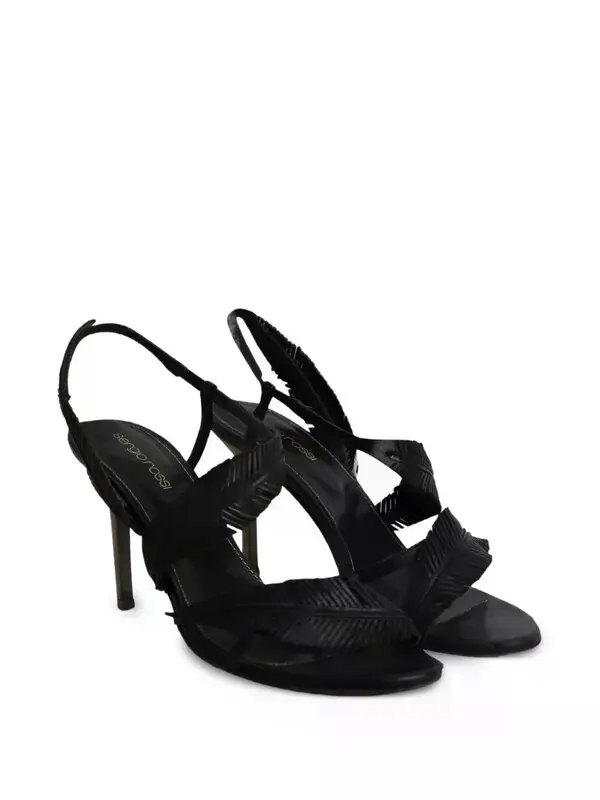 SERGIO ROSSI Leaf Strap Stiletto Sandals