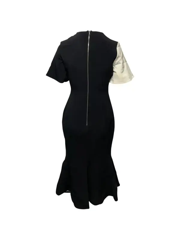 David Koma Short-sleeve Zip-fastening Midi Dress