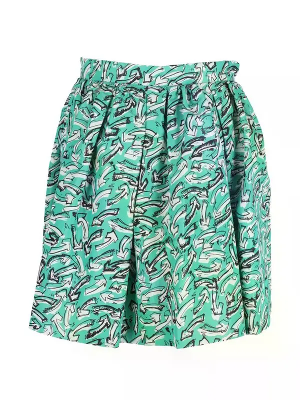 Miu Miu Arrow-pattern Mini Skirt