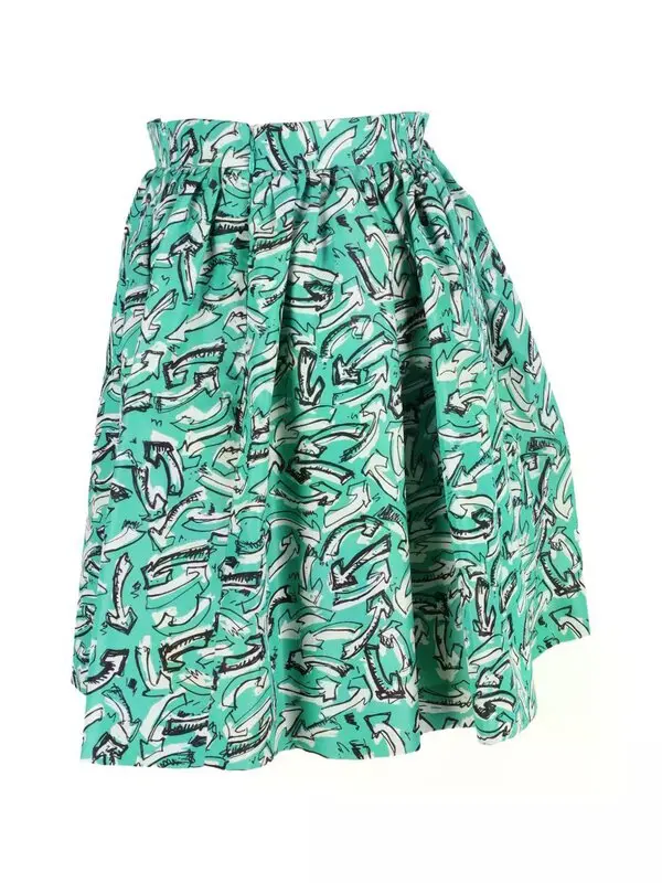 Miu Miu Arrow-pattern Mini Skirt