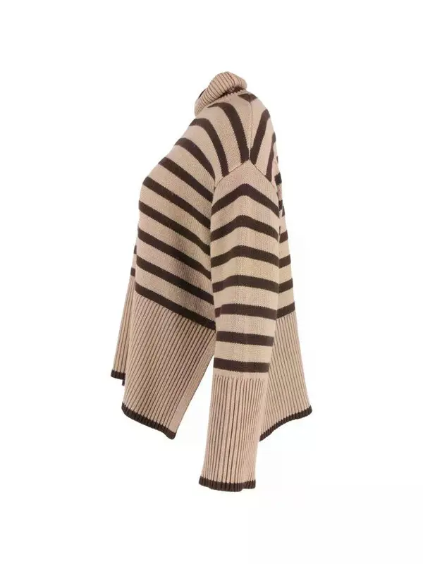 TOTEME Signature Striped Turtleneck Sweater