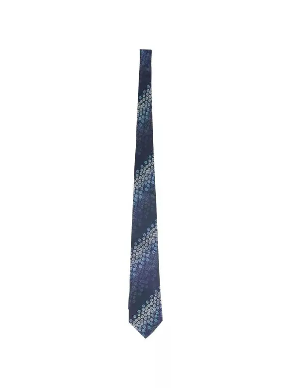 Kenzo Floral-print Tie - Blue
