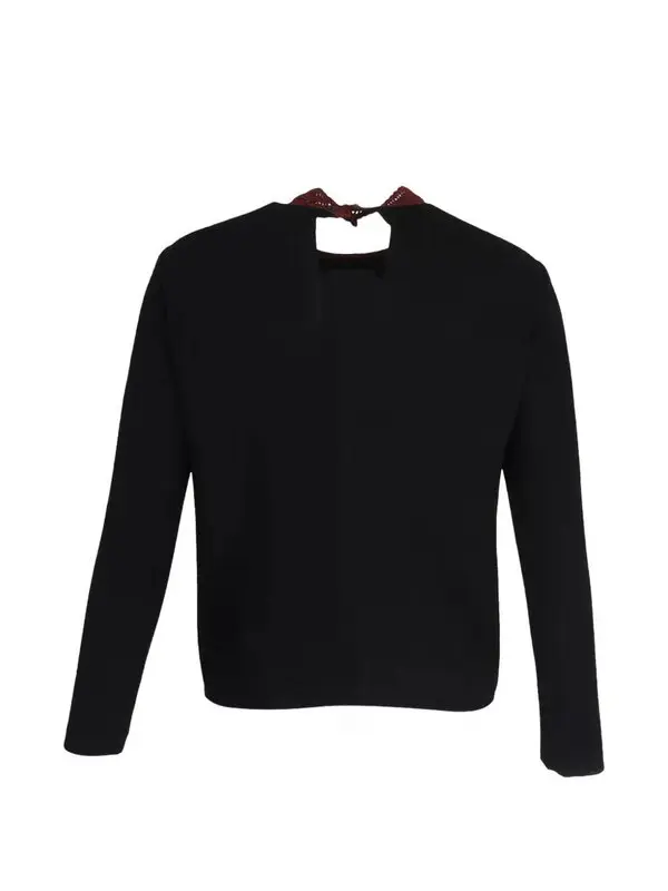 Sandro Contrast Collar Jumper