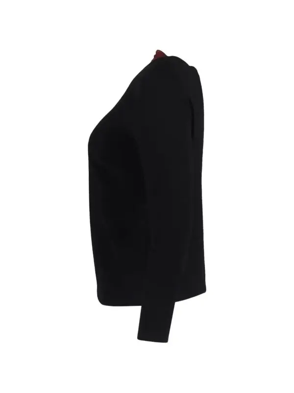 Sandro Contrast Collar Jumper