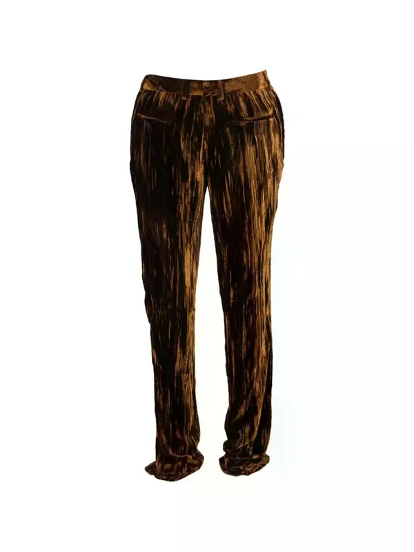 Saint Laurent Velvet Straight-leg Trousers
