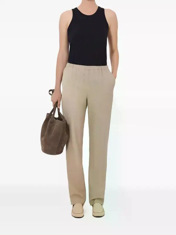 Loulou De Saison Scot Elasticated Trousers - Neutrals