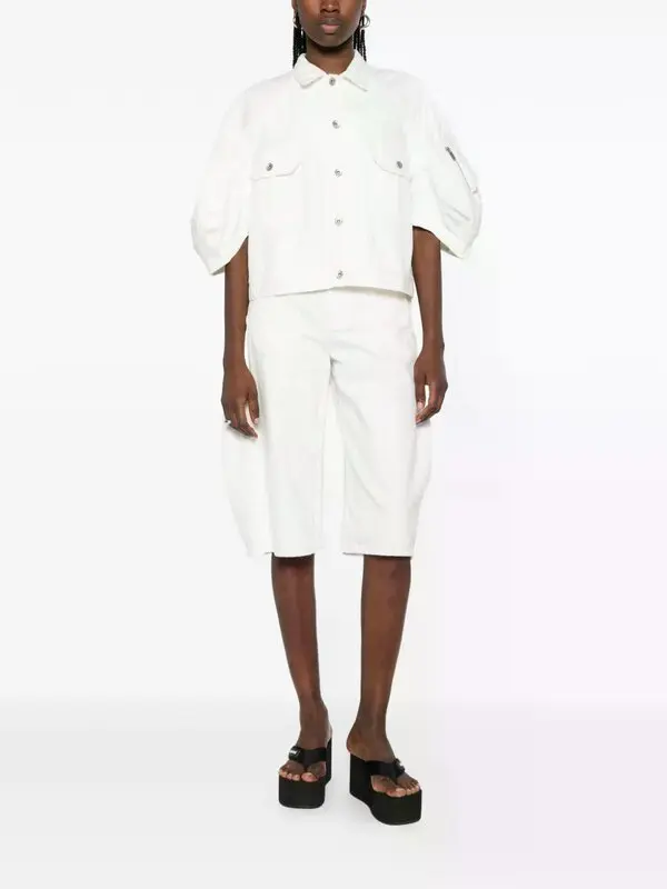 Sacai Belted Denim Shorts