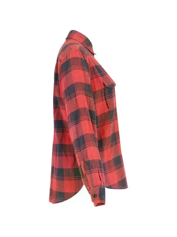 Saint Laurent Check-pattern Long-sleeve Shirt