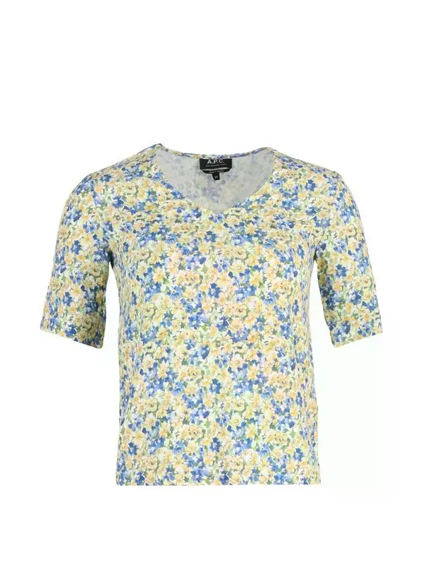 A.p.c. V-neck Floral Blouse