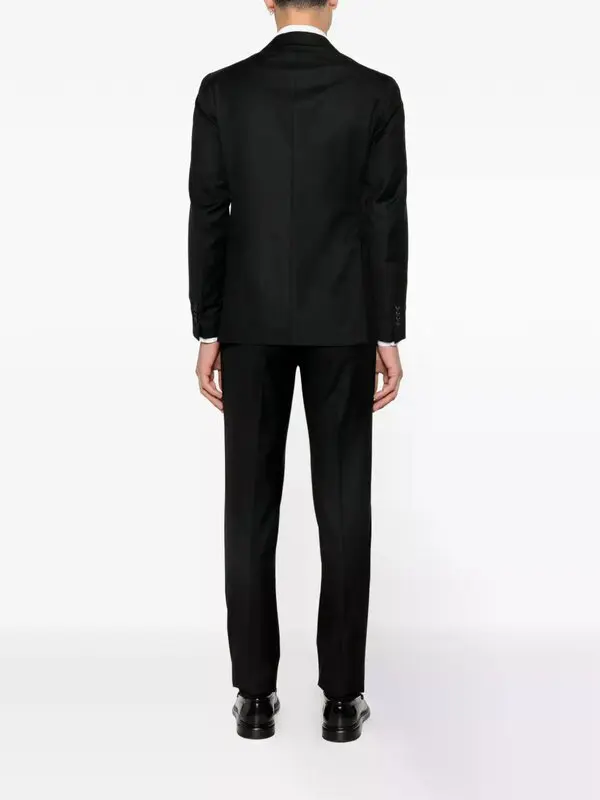 Tagliatore Flap-pocket Suit - Black