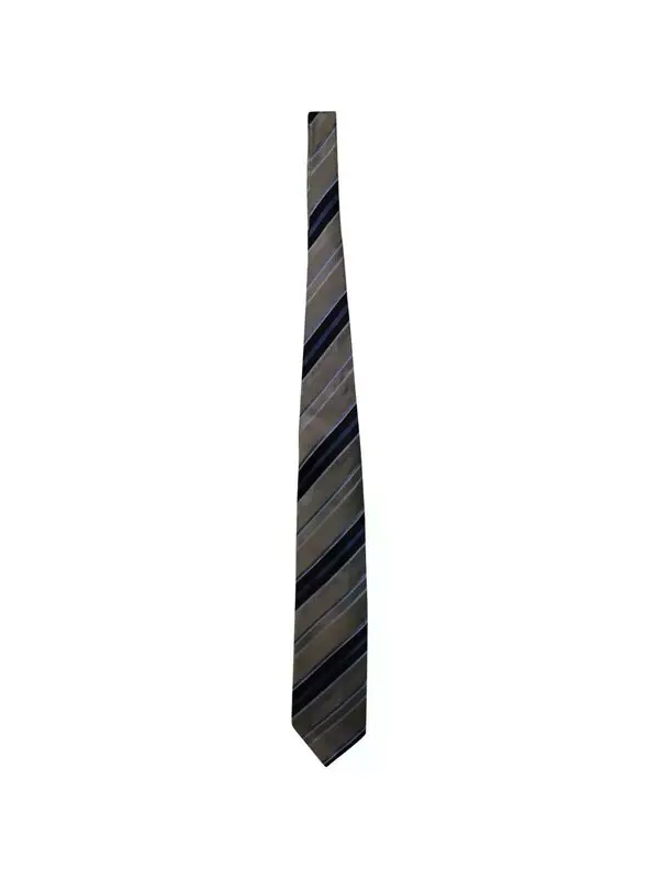 Balmain Striped Neck Tie - Grey