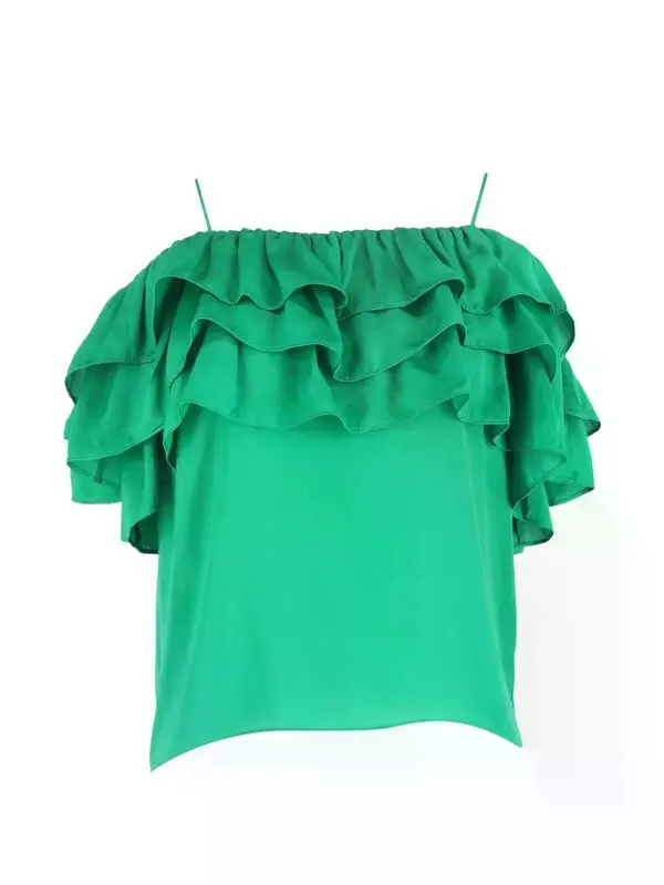 Maje Ruffled Off-shoulder Top