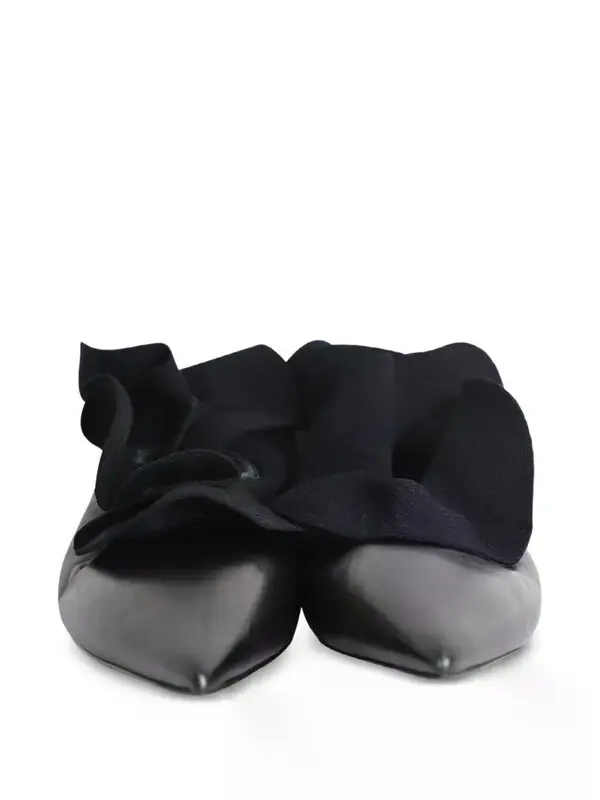 JIL SANDER Ruffled Pointed-toe Pumps