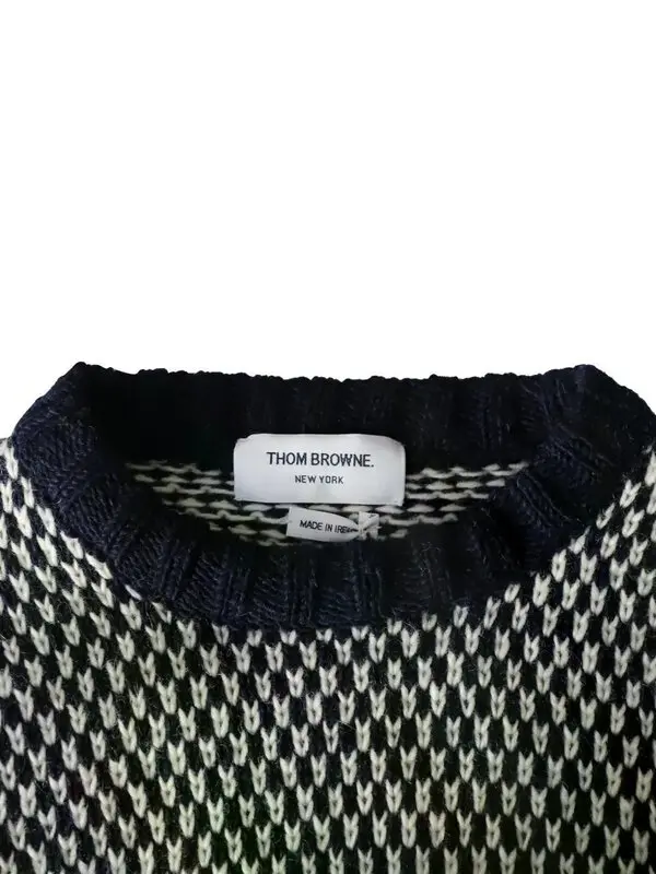 Thom Browne Fair Isle Crew-neck Sweater