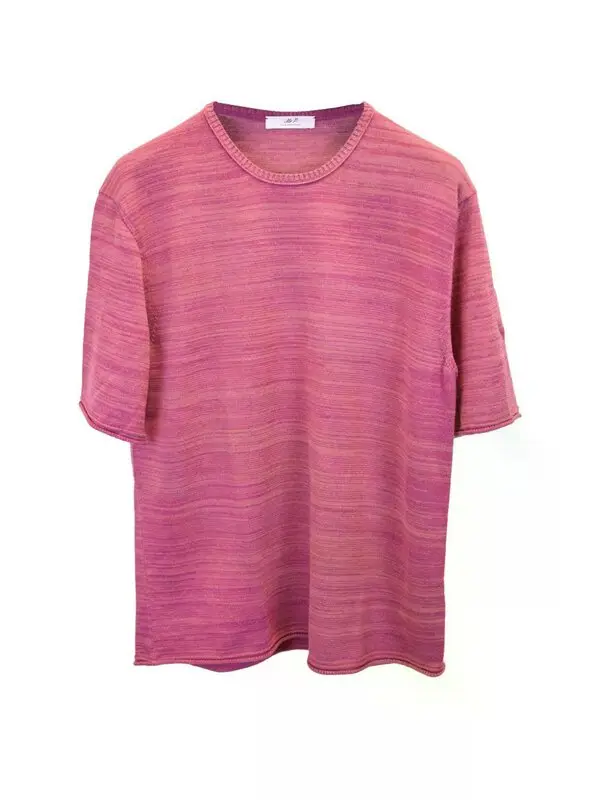 Mr P. Striped Cotton T-shirt - Red