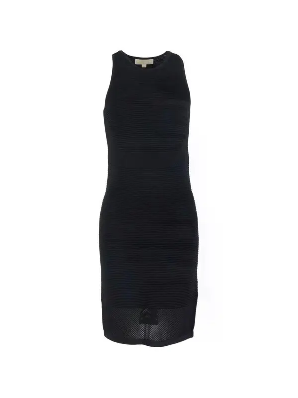 Michael Kors Sleeveless Mini Dress With Perforated Hem