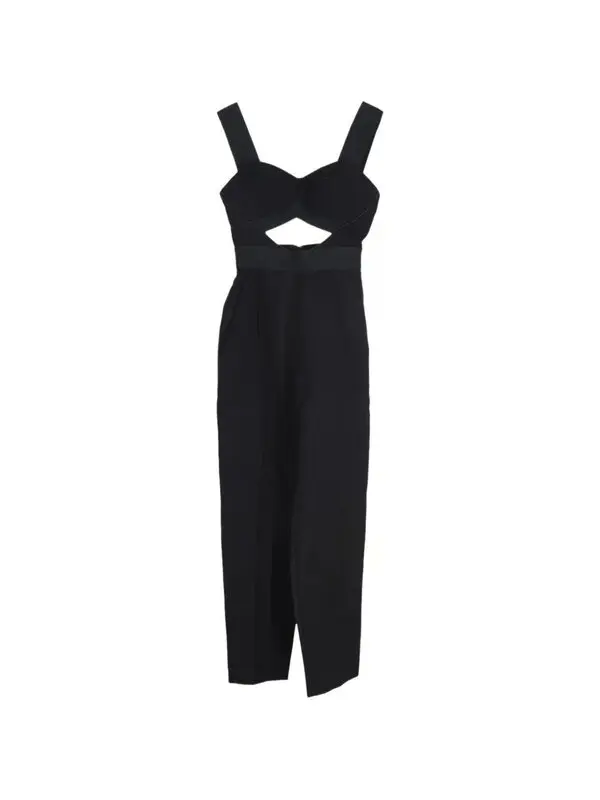 SELF-PORTRAIT Cutout Jumpsuit - Black