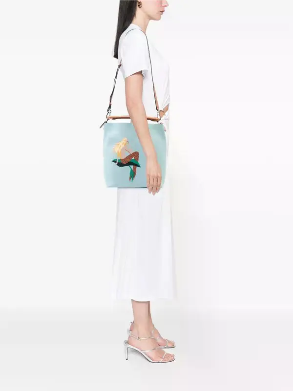 Loewe 2018 Paula's Ibiza Mermaid Print Bucket Bag