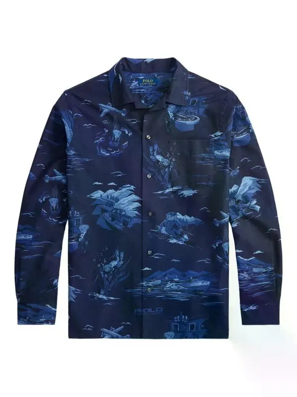 Polo Ralph Lauren Spy Polo-bear Printed Shirt