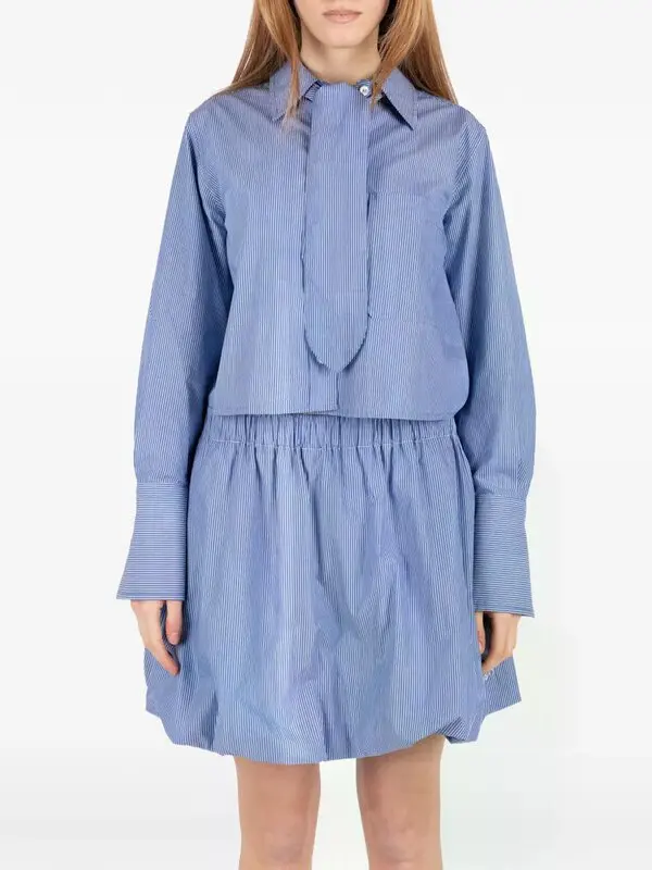 SOCIETE ANONYME Striped Tie-detail Shirt