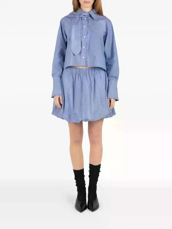 SOCIETE ANONYME Striped Tie-detail Shirt
