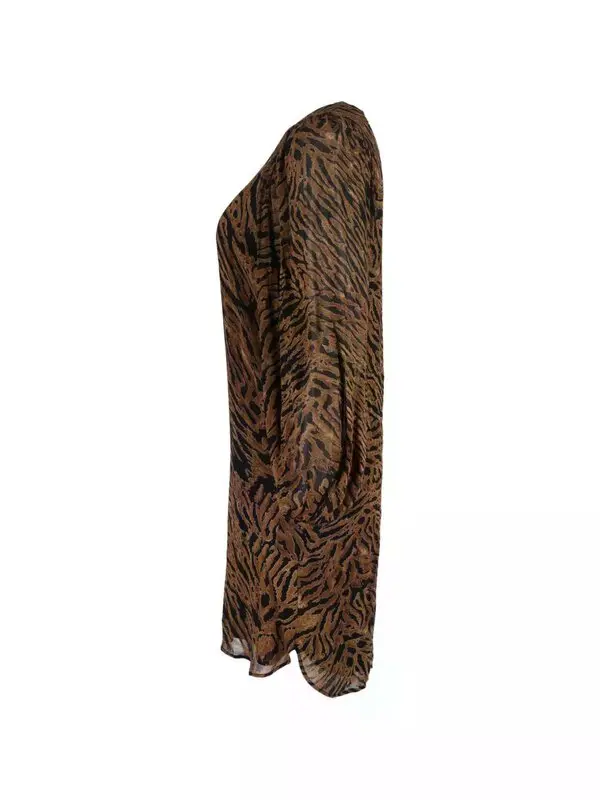 GANNI Tiger-print Mini Dress