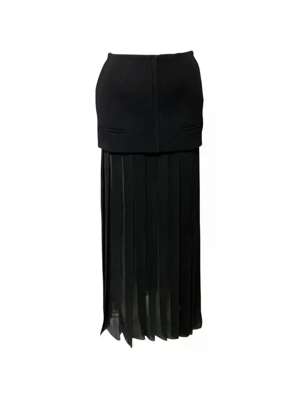 Vera Wang Pleated Maxi Skirt