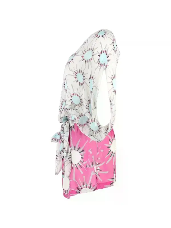 Diane Von Furstenberg Vintage Printed Layered Mini Dress