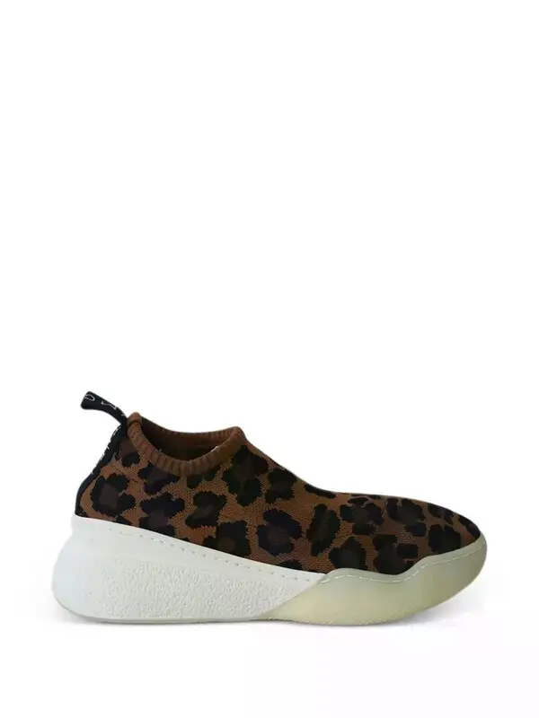 Stella McCartney Leopard-print Slip-on Sneakers - Brown