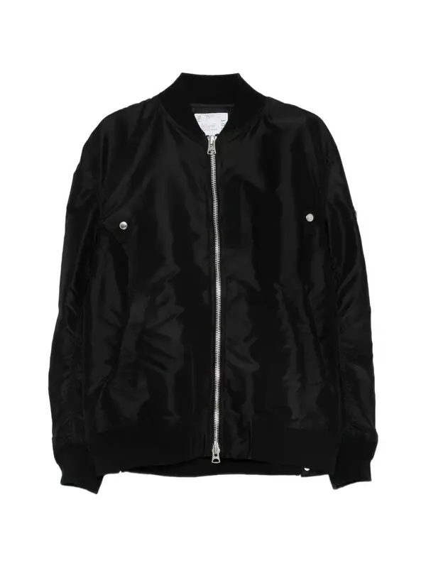 Sacai Zip-up Bomber Jacket - Black