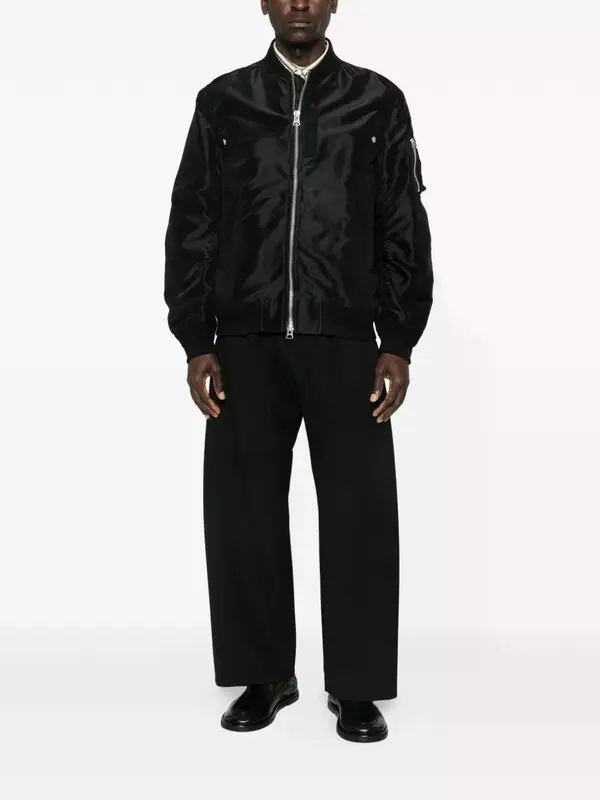 Sacai Zip-up Bomber Jacket - Black