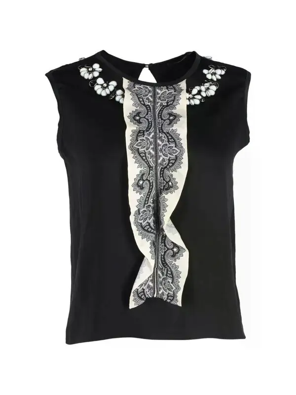 Etro Embellished Silk Blouse